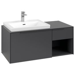 Villeroy & Boch Villeroy und Boch Subway 3.0 Waschtisch-Unterschrank C572L2VR 100,1x42,25x51,6cm, mit LED/Griff monochrom, graphite