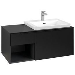 Villeroy & Boch Villeroy und Boch Subway 3.0 Waschtisch-Unterschrank C571L1VL 100,1x42,25x51,6cm, mit LED/Griff Volcano black, volcano black