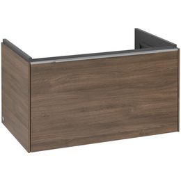 Villeroy & Boch Villeroy und Boch Subway 3.0 Waschtisch-Unterschrank C573L0VH 77,2x42,9x47,8cm, mit LED/Griff Aluminium gl&auml;nzend, arizona oak