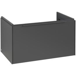 Villeroy & Boch Villeroy und Boch Subway 3.0 Waschtisch-Unterschrank C573L2VR 77,2x42,9x47,8cm, mit LED/Griff monochrom, graphite
