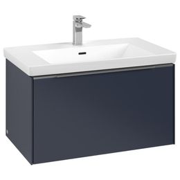 Villeroy & Boch Villeroy und Boch Subway 3.0 Waschtisch-Unterschrank C57300VQ 77,2x42,9x47,8cm, ohne LED/Griff Aluminium gl&auml;nzend, marine blue