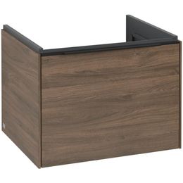 Villeroy & Boch Villeroy und Boch Subway 3.0 Waschtisch-Unterschrank C57701VH 57,2x42,9x47,8cm, ohne LED/Griff Volcano black, arizona oak
