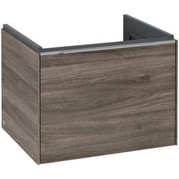 Villeroy & Boch Villeroy und Boch Subway 3.0 Waschtisch-Unterschrank C57700RK 57,2x42,9x47,8cm, ohne LED/Griff Aluminium gl&auml;nzend, stone oak