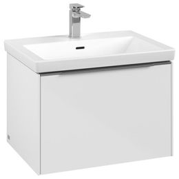 Villeroy & Boch Villeroy und Boch Subway 3.0 Waschtisch-Unterschrank C57500VE 62,2x42,9x47,8cm, ohne LED/Griff Aluminium gl&auml;nzend, brilliant white