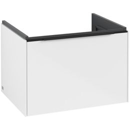 Villeroy & Boch Villeroy und Boch Subway 3.0 Waschtisch-Unterschrank C57501VE 62,2x42,9x47,8cm, ohne LED/Griff Volcano black, brilliant white