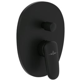 Villeroy & Boch Villeroy und Boch Antao Fertigmontageset TVT111001000K5 Unterputz-Einhebelmischer, Wandmontage, matt black