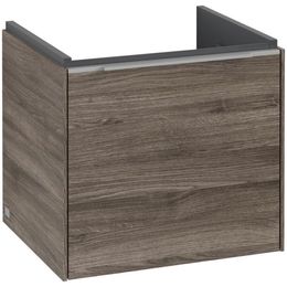 Villeroy & Boch Villeroy und Boch Subway 3.0 Waschtisch-Unterschrank C58000RK 47,3x42,9x40,75cm, ohne LED/Griff Aluminium gl&auml;nzend, stone oak