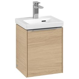 Villeroy & Boch Villeroy und Boch Subway 3.0 Waschtisch-Unterschrank C58400VJ 35,1x42,9x30,9cm, Schanier rechts/Griff Aluminium gl&auml;nzend, nordic oak
