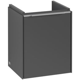 Villeroy & Boch Villeroy und Boch Subway 3.0 Waschtisch-Unterschrank C58400VR 35,1x42,9x30,9cm, Schanier rechts/Griff Aluminium gl&auml;nzend, graphite