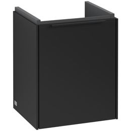 Villeroy & Boch Villeroy und Boch Subway 3.0 Waschtisch-Unterschrank C58301VL 35,1x42,9x30,9cm, Schanier links/Griff Volcano black, volcano black