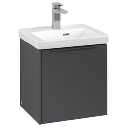 Villeroy & Boch Villeroy und Boch Subway 3.0 Waschtisch-Unterschrank C58202VR 42,3x42,9x37,75cm, Schanier rechts/Griff monochrom, graphite