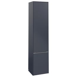 Villeroy & Boch Villeroy und Boch Subway 3.0 Hochschrank C58700VQ 40x171x36,2cm, Schanier rechts/Griff Aluminium gl&auml;nzend, marine blue