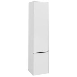 Villeroy & Boch Villeroy und Boch Subway 3.0 Hochschrank C58701VF 40x171x36,2cm, Schanier rechts/Griff Volcano black, pure white