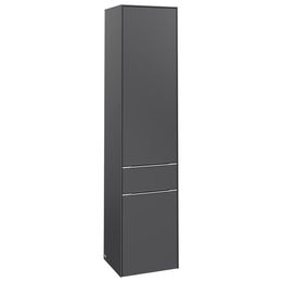 Villeroy & Boch Villeroy und Boch Subway 3.0 Hochschrank C59000VR 40x171x36,2cm, Schanier links/Griff Aluminium gl&auml;nzend, graphite