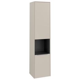 Villeroy & Boch Villeroy und Boch Subway 3.0 Hochschrank C58900VN 40x171x36,2cm, Schanier rechts/Griff Aluminium gl&auml;nzend, cashmere grey
