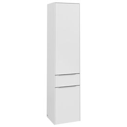 Villeroy & Boch Villeroy und Boch Subway 3.0 Hochschrank C59000VF 40x171x36,2cm, Schanier links/Griff Aluminium gl&auml;nzend, pure white