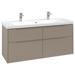 Villeroy & Boch Villeroy und Boch Subway 3.0 Waschtisch-Unterschrank C60202VM 127,2x57,6x47,8cm, ohne LED/Griff monochrom, taupe