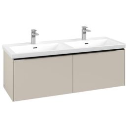 Villeroy & Boch Villeroy und Boch Subway 3.0 Waschtisch-Unterschrank C56701VN 127,2x42,9x47,8cm, ohne LED/Griff Volcano black, cashmere grey