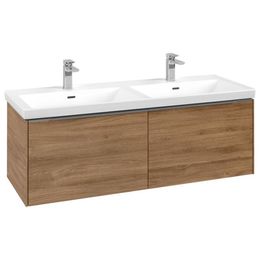 Villeroy & Boch Villeroy und Boch Subway 3.0 Waschtisch-Unterschrank C56700RH 127,2x42,9x47,8cm, ohne LED/Griff Aluminium gl&auml;nzend, kansas oak