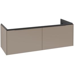 Villeroy & Boch Villeroy und Boch Subway 3.0 Waschtisch-Unterschrank C60101VM 127,2x42,9x47,8cm, ohne LED/Griff Volcano black, taupe