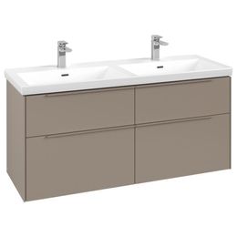 Villeroy & Boch Villeroy und Boch Subway 3.0 Waschtisch-Unterschrank C56802VM 127,2x56,6x47,8cm, ohne LED/Griff monochrom, taupe
