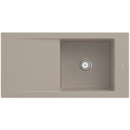 Villeroy & Boch Villeroy und Boch Sp&uuml;le 679001AM mit Ablaufgarnitur und Handbet&auml;tigung, Almond