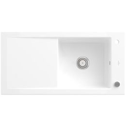 Villeroy & Boch Villeroy & Boch Timeline Einbausp&uuml;le 679002R1 mit Ablaufgarnitur und Exzenterbet&auml;tigung, wei&szlig;