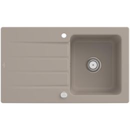 Villeroy & Boch Villeroy und Boch Architectura Sp&uuml;le 335002AM mit Ablaufgarnitur und Exzenterbet&auml;tigung, Almond