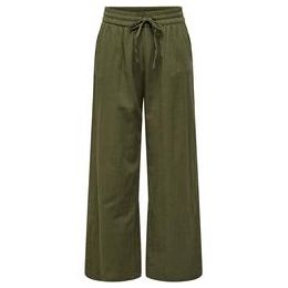 Schlupfhose Only "ONLTIZANA COTTON LOOSE PANTS WVN NOOS", Damen, Gr. XS (34), N-Gr, gr&uuml;n (grape leaf), Web, Obermaterial: 100% Baumwolle, unifarben, regular fit kn&ouml;chellang, Hosen Schlupfhose