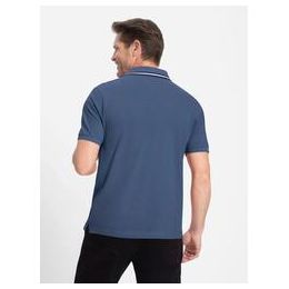 Kurzarmshirt Catamaran "Kurzarm-Poloshirt", Herren, Gr. 52/54, blau (jeansblau), 100% Baumwolle, unifarben, Shirts