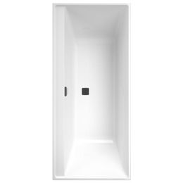 Villeroy & Boch Villeroy und Boch Collaro Rechteck-Badewanne UBA170COR2NV-01 170x75cm, Einbauausf&uuml;hrung Black Matt, Wannenfarbe wei&szlig; alpin