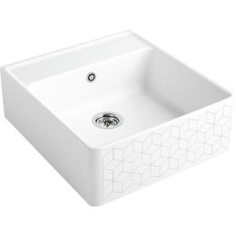 Villeroy & Boch Villeroy und Boch Sp&uuml;lstein Einzelbecken 632061M1 Ablaufgarnitur, Handbet&auml;tigung, Befestigungssatz, Mosaique