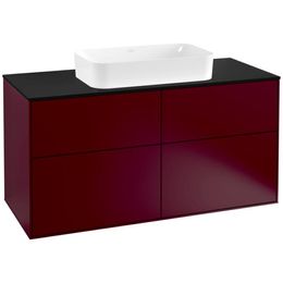 Villeroy & Boch Villeroy und Boch Finion Waschtischunterschrank G26200HB 120x60,3cm, Emotion, Abdeckplatte black matt, Peony Matt