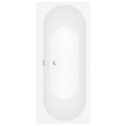 Villeroy & Boch Villeroy und Boch Oberon 2.0 Rechteck-Badewanne UBQ170OBR2DV-RW 170 x 75 cm, Ablauf mittig, stone white