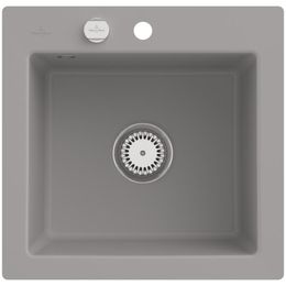 Villeroy & Boch Villeroy und Boch Subway Fl&auml;chenb&uuml;ndige Sp&uuml;le 33152FKD mit Ablaufgarnitur und Exzenterbet&auml;tigung, Fossil