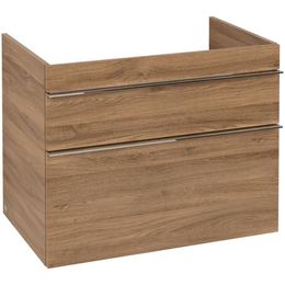 Villeroy & Boch Villeroy und Boch Venticello Waschtisch-Unterschrank A92501RH 75,3x59x50,2cm, Griff Chrom, Kansas Oak