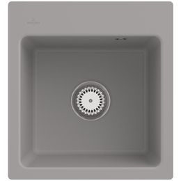 Villeroy & Boch Villeroy und Boch Subway Fl&auml;chenb&uuml;ndige Sp&uuml;le 67811FKD mit Ablaufgarnitur und Handbet&auml;tigung, Fossil