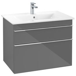 Villeroy & Boch Villeroy & Boch Venticello Waschtischunterschrank A92501FP, 75,3x59x50,2 cm, Glossy Grey
