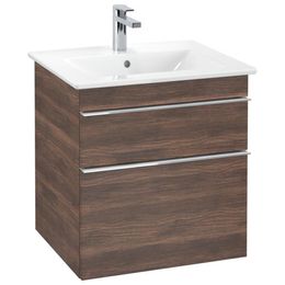 Villeroy & Boch Villeroy und Boch Venticello Waschtisch-Unterschrank A92301VH 55,3 x 59 x 50,2 cm, Griff Chrom, arizona oak