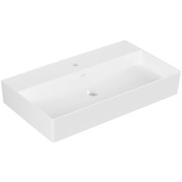 Villeroy & Boch Villeroy & Boch Memento 2.0 Waschtisch 4A2281R1 80 x 47 cm, wei&szlig; alpin C-plus, mit Hahnloch, ohne &Uuml;berlauf