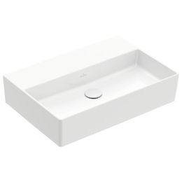 Villeroy & Boch Villeroy & Boch Memento 2.0 Waschtisch 4A2263R1 60 x 42 cm, wei&szlig; alpin C-plus, ohne Hahnloch, ohne &Uuml;berlauf