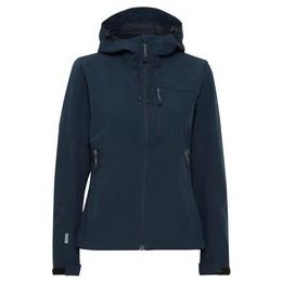 Softshelljacke North Bend "Softshelljacke NBRosa W W-PRO 8.000 mit wasserdichter Beschichtung", Damen, Gr. 46, blau (navy blazer), Obermaterial: 100% Polyester PES., Jacken Softshelljacke