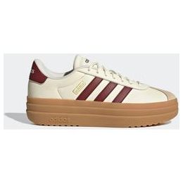 Plateausneaker Adidas SPORTSWEAR "VL COURT BOLD", Damen, Gr. 42, wei&szlig; (sanftes wei&szlig;, shadow rot, crystal sand), Leder, Synthetik, Schuhe Plateausneaker, inspiriert vom Design des Adidas gazelle bold, Topseller