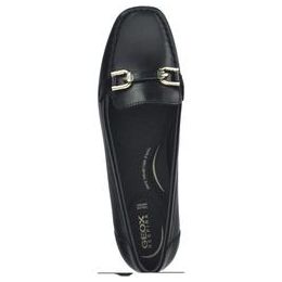Mokassin Geox "Geox Mokassin Glattleder", Damen, Gr. 37, schwarz, Glattleder, Schuhe Mokassin