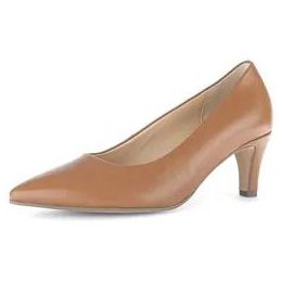 Pumps Gabor "Eleganter Pump", Damen, Gr. 39, braun, Schuhe Pumps