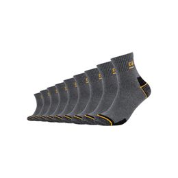 Arbeitssocken Camano "work", Gr. 43-46, grau (dunkelgrau, meliert), Baumwollmischung, meliert, normal, Socken, Cotton-Mix, Multipack, Komfortbund