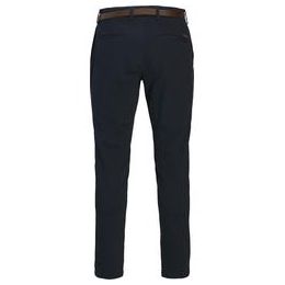 Jack & Jones Chinohose JACK & JONES "JPSTMARCO ADAM BELTED CHINO", Herren, Gr. 30, L&auml;nge 32, schwarz navy, Web, Obermaterial: 98% Baumwolle, 2% Elasthan, unifarben, slim fit kn&ouml;chellang, Hosen Chinohose