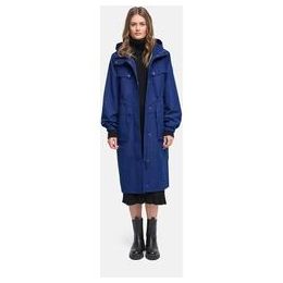 Langmantel Navahoo "Kirschwind 14", Damen, Gr. M (38), navy, Obermaterial: 100% Polyester. Innenfutter: 100% Polyester. &Auml;rmelfutter: 100% Polyester, oversize kniebedeckend, hoch geschlossener Ausschnitt, &Auml;rmel ohne &Auml;rmelschlitz elastischer Bund, M&auml;ntel, Wasserdichter &Uuml;bergangsmantel mit Brusttaschen