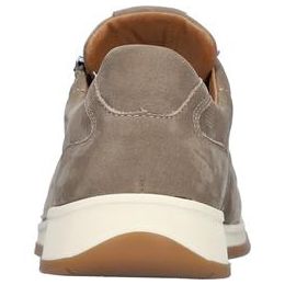 Waldl&auml;ufer Sneaker WALDL&Auml;UFER "KILIAN", Herren, Gr. 8,5 (42,5), beige, Nubukleder, unifarben, Schuhe Sneaker, Schn&uuml;rschuh, Bequemschuh mit seitlichem Rei&szlig;verschluss, K-Weite