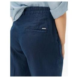 Culotte Brax "Style MAINE", Damen, Gr. 36K18, Kurzgr&ouml;&szlig;en, navy, Web, 100% Leinen, Hosen Culotte